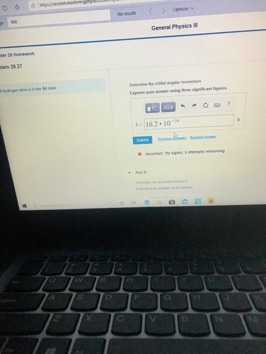 Solved what is the angular orbital momentum, what is the | Chegg.com