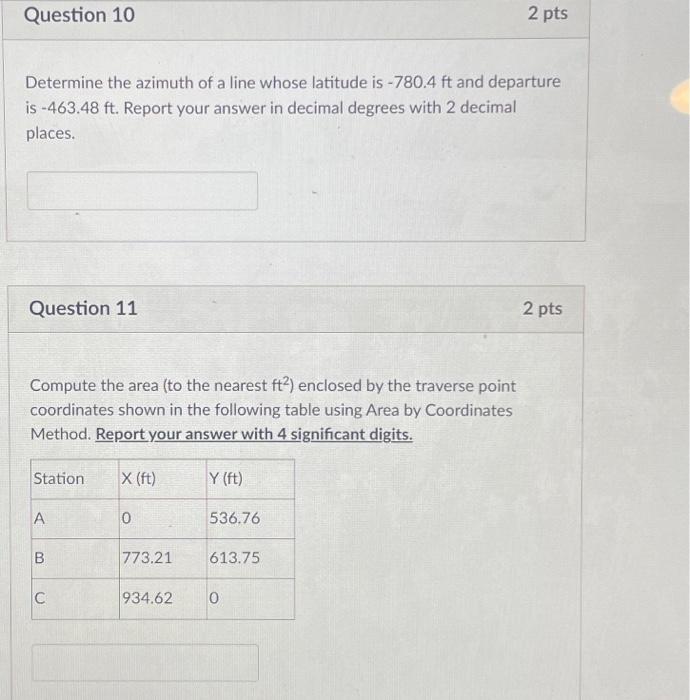 Solved Determine the azimuth of a line whose latitude is | Chegg.com