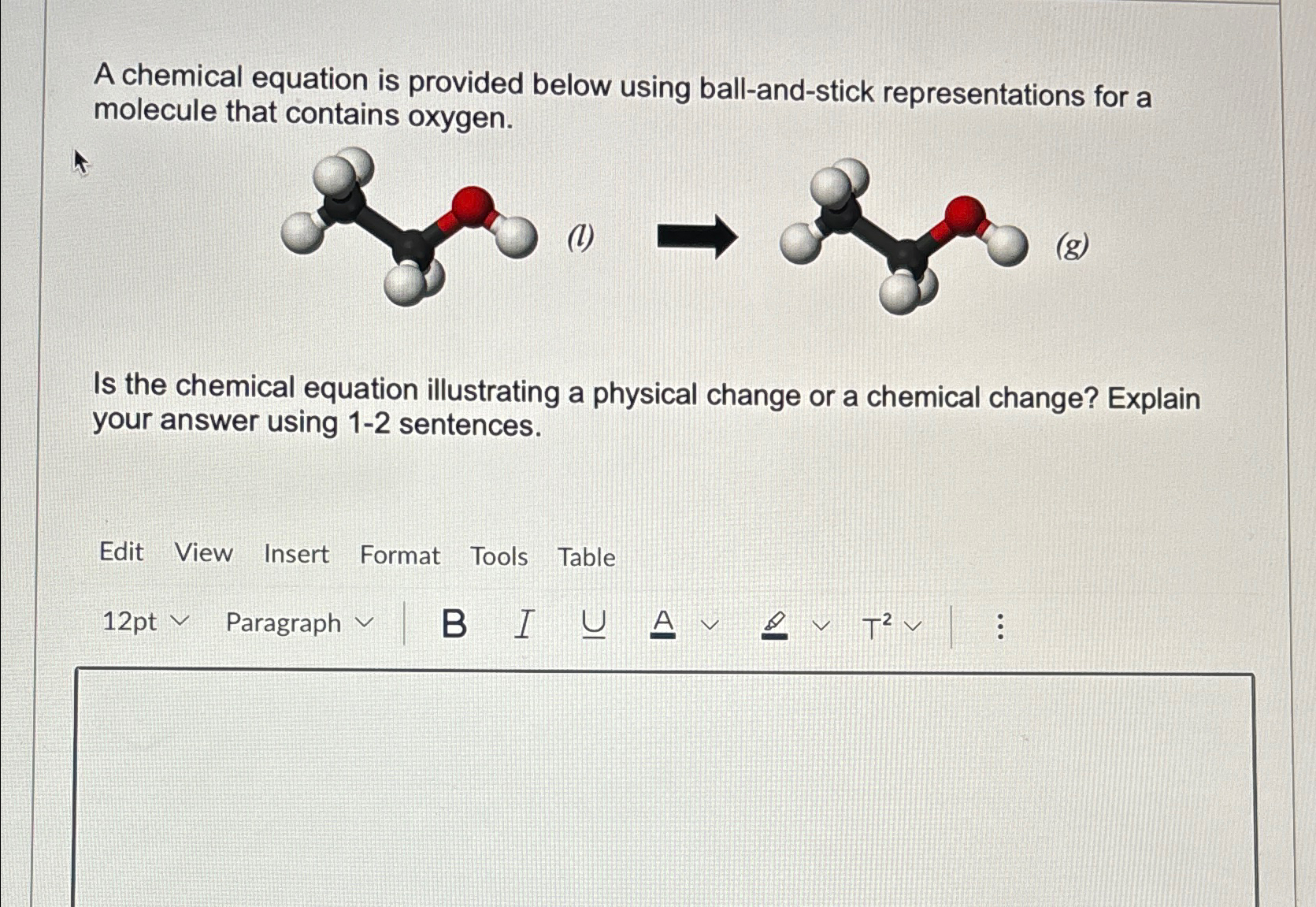 A chemical equation is provided below using | Chegg.com