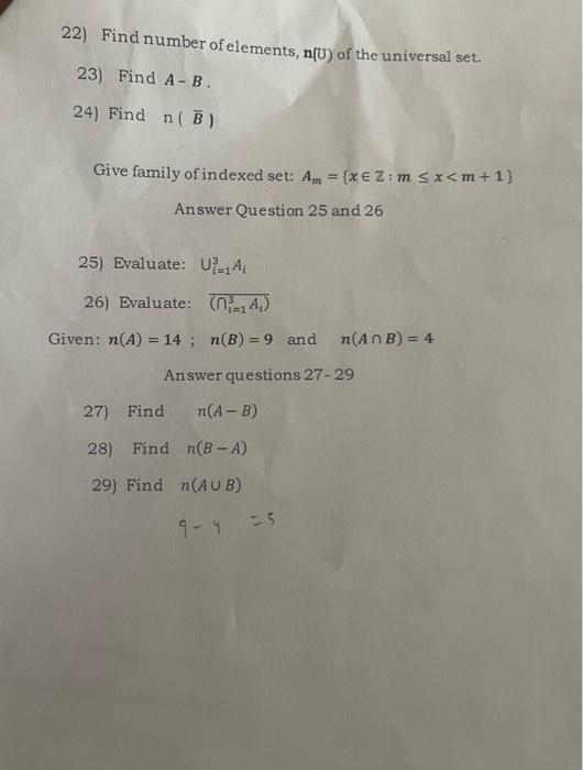 Solved Answer Questions 22 - 24 using the Venn diagram | Chegg.com