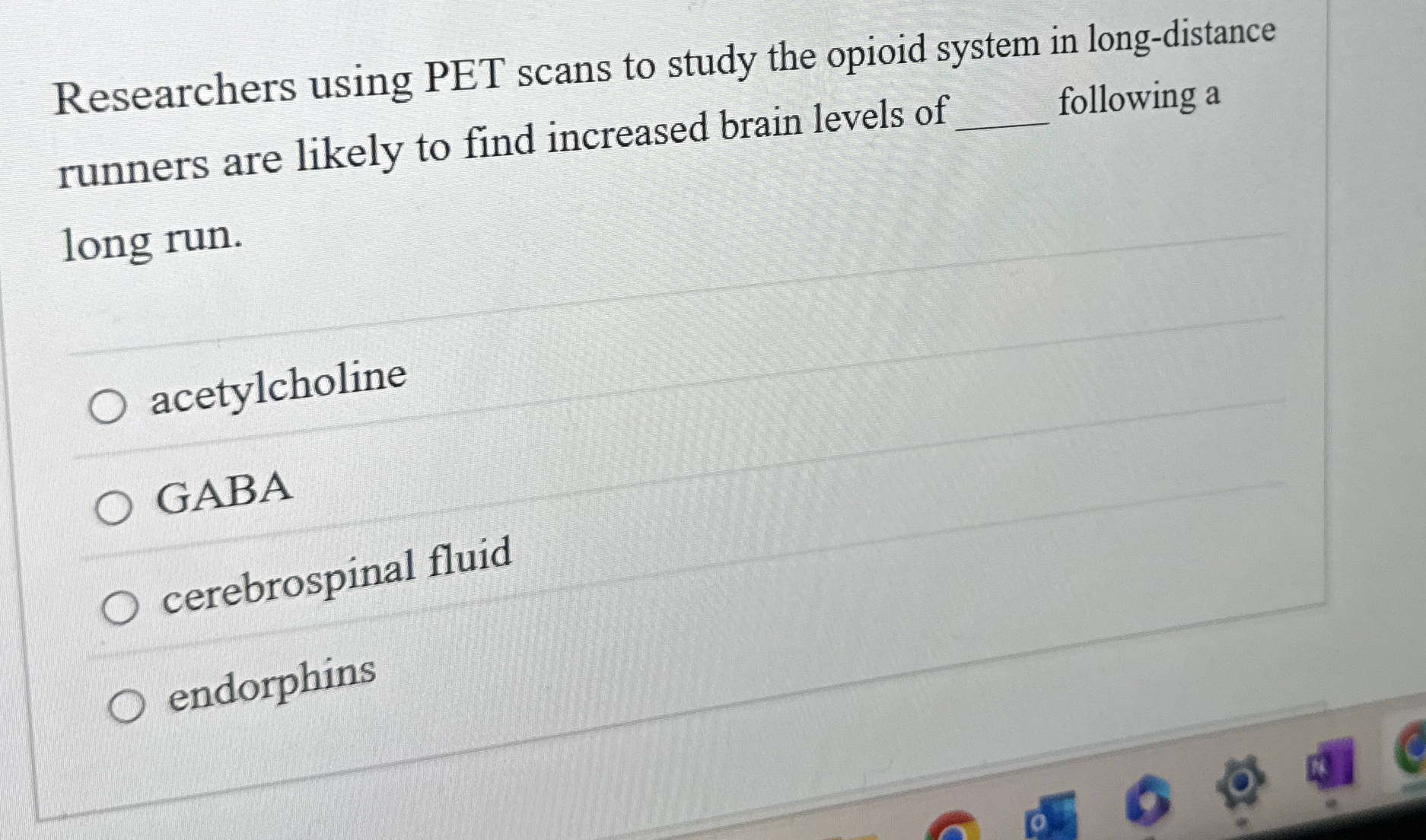 Solved Researchers using PET scans to study the opioid | Chegg.com
