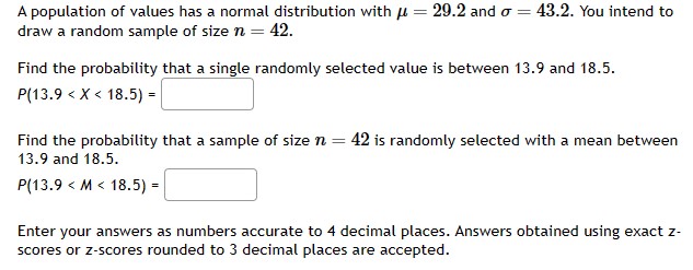 Solved A population of values has a normal distribution with | Chegg.com