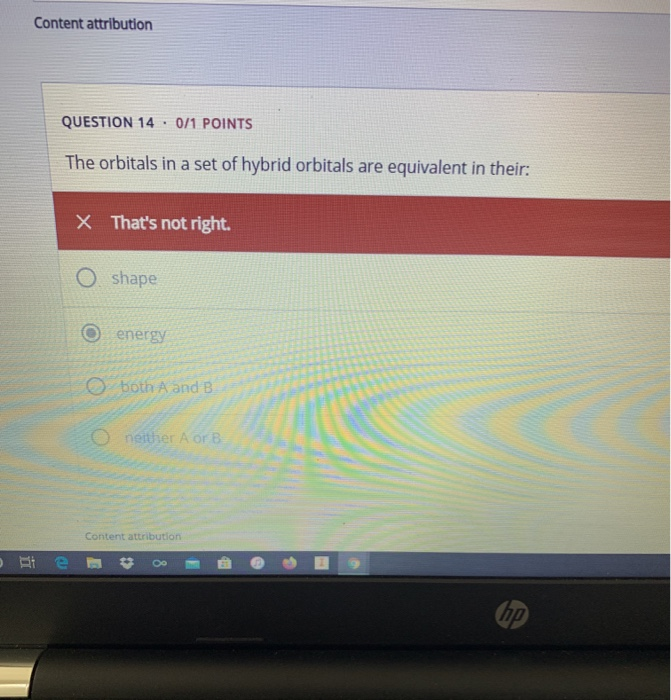 Solved Content attribution QUESTION 14. 0/1 POINTS The | Chegg.com