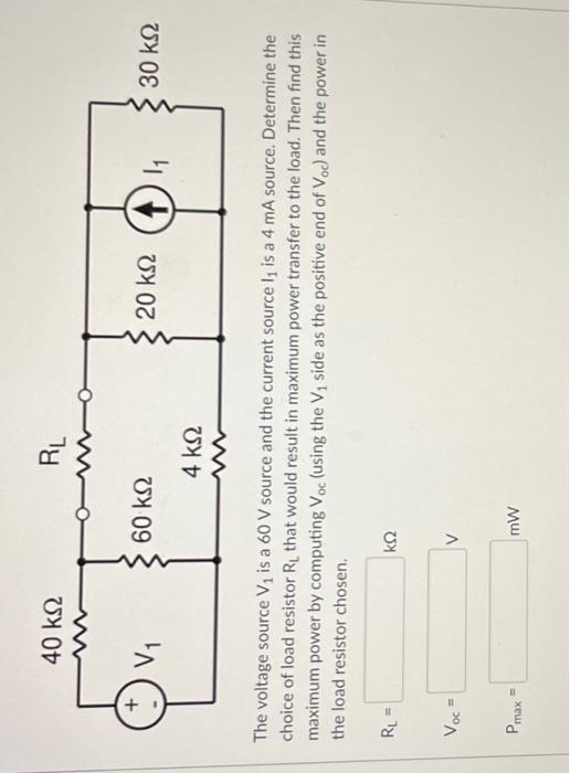 Solved The voltage source V1 is a 60 V source and the | Chegg.com