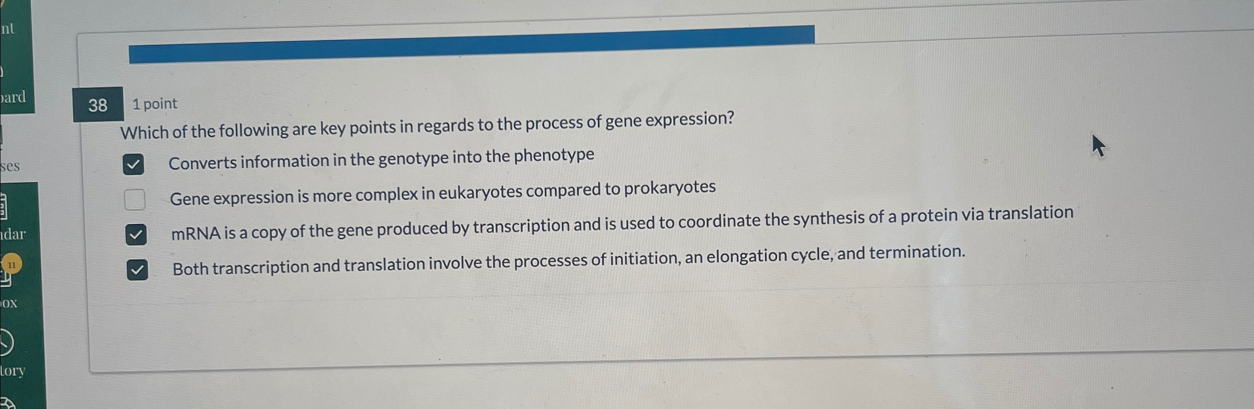 Solved 381 ﻿pointWhich of the following are key points in | Chegg.com