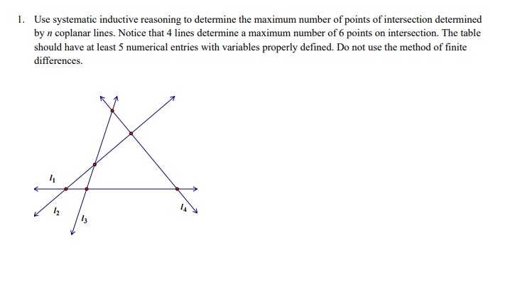 Solved Use systematic inductive reasoning to determine the | Chegg.com