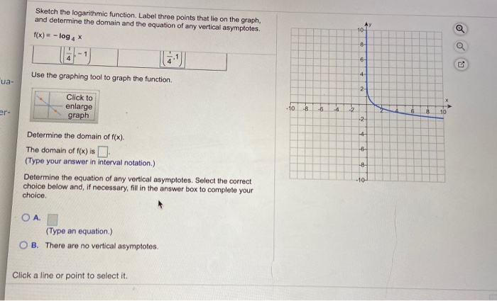 Solved Sketch the logarithmic function. Label three points | Chegg.com