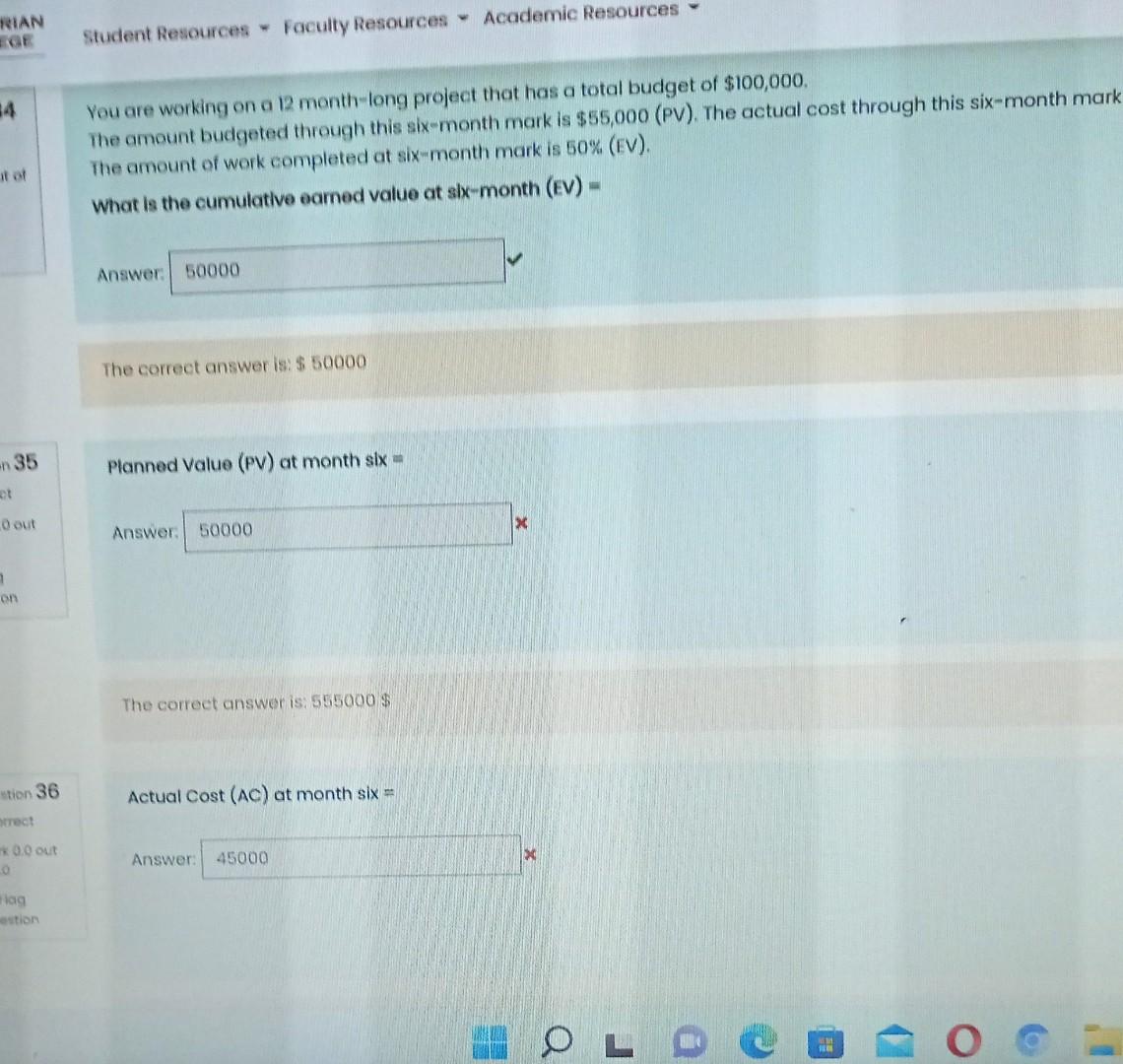 You are working on a 12 month-long project that has a | Chegg.com