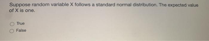 Solved Suppose random variable X follows a standard normal | Chegg.com