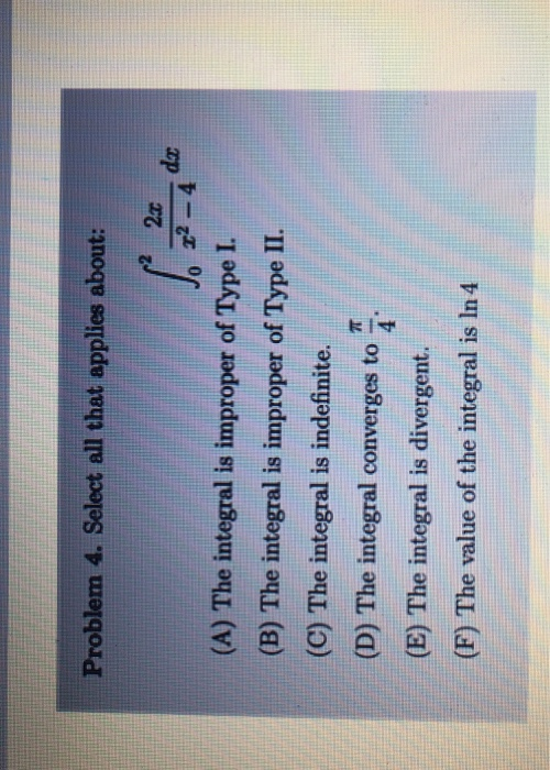 Solved Problem 4. Select all that applies about: (A) The | Chegg.com