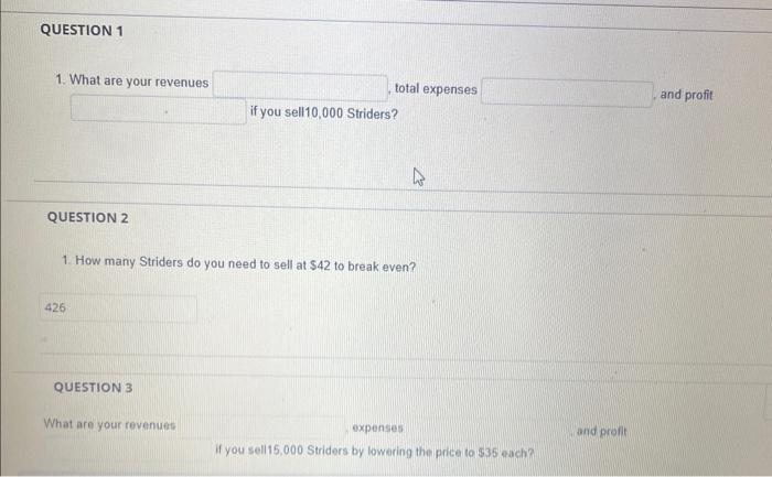 Solved 1. What are your revenues total expenses and profit | Chegg.com
