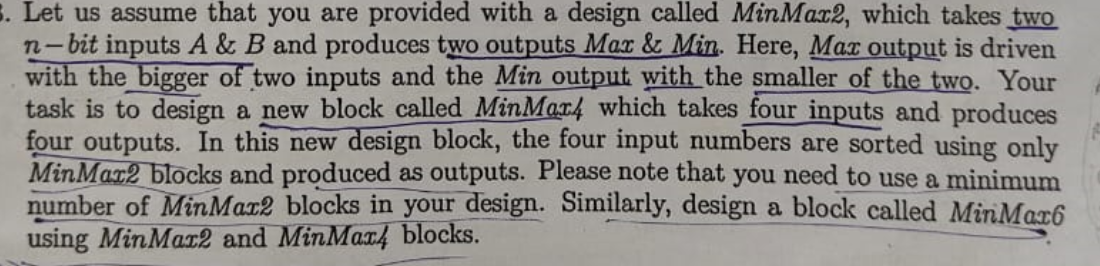 Solved Let us assume that you are provided with a design | Chegg.com