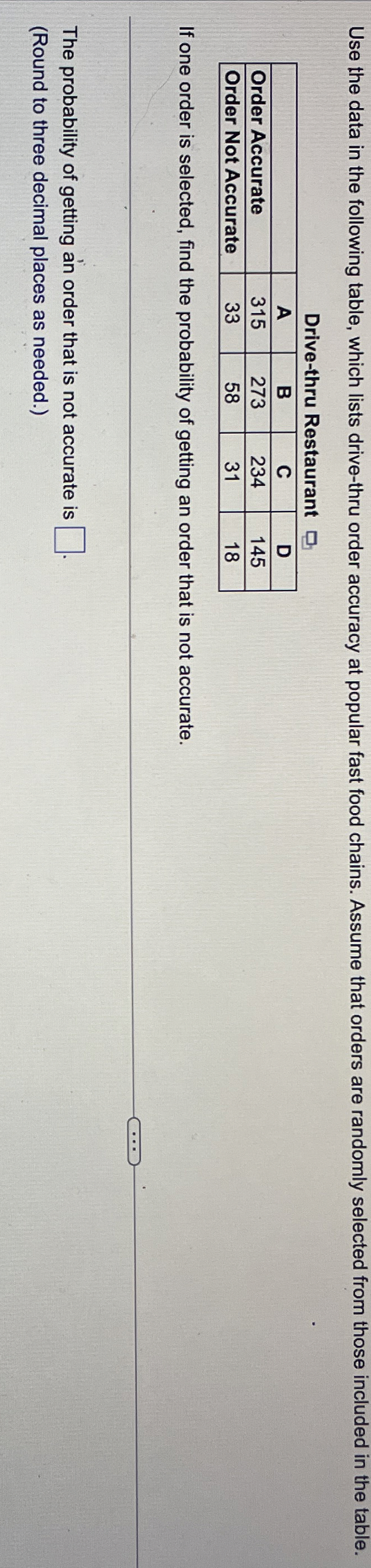 Solved Use the data in the following table, which lists | Chegg.com