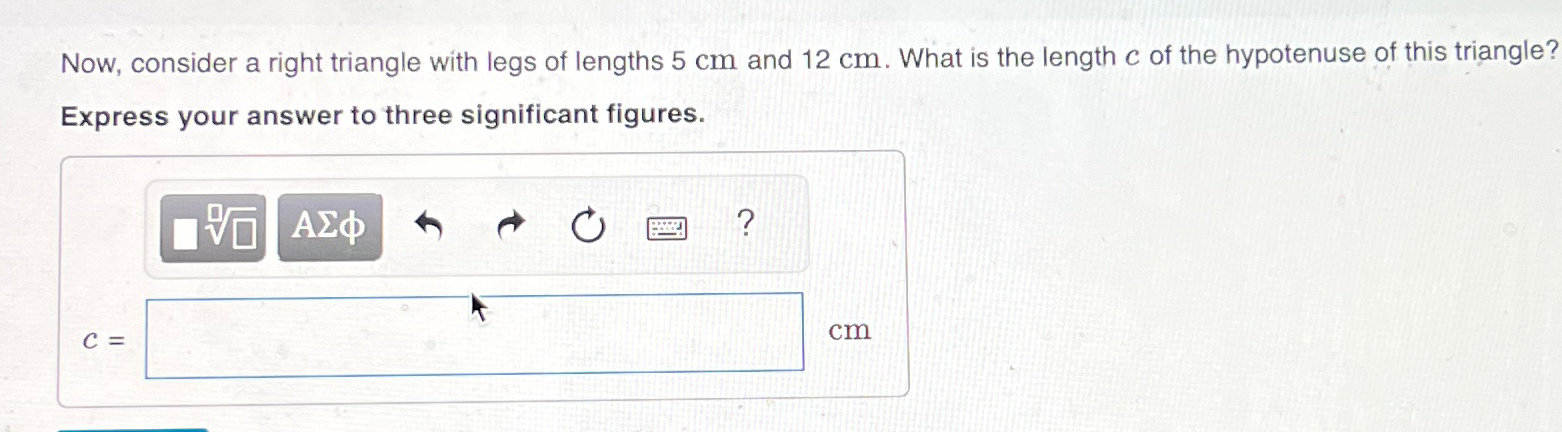 Solved Now, consider a right triangle with legs of lengths | Chegg.com