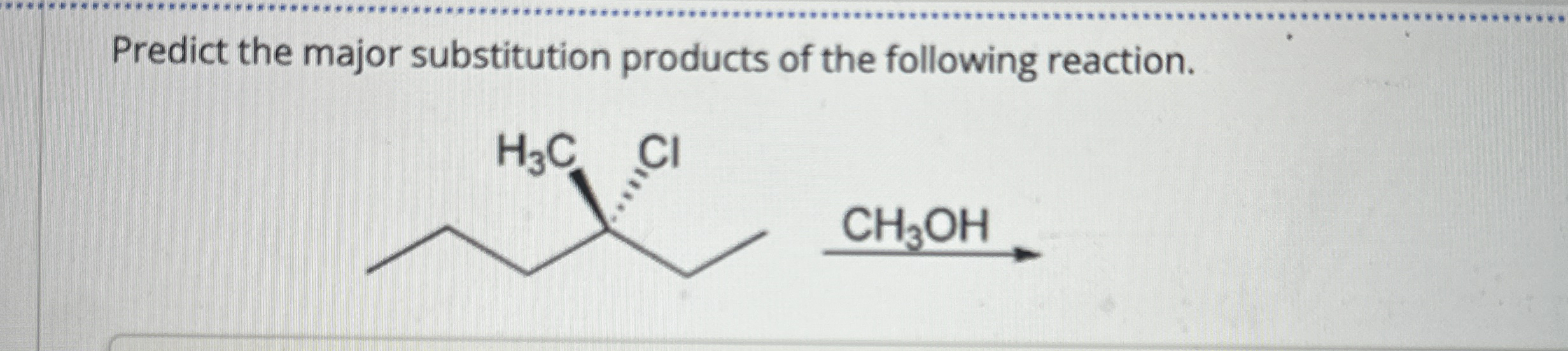 Solved Predict the major substitution products of the | Chegg.com