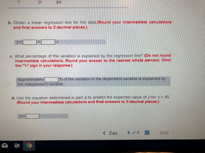 Solved Problem 3-26 The following data were collected during | Chegg.com
