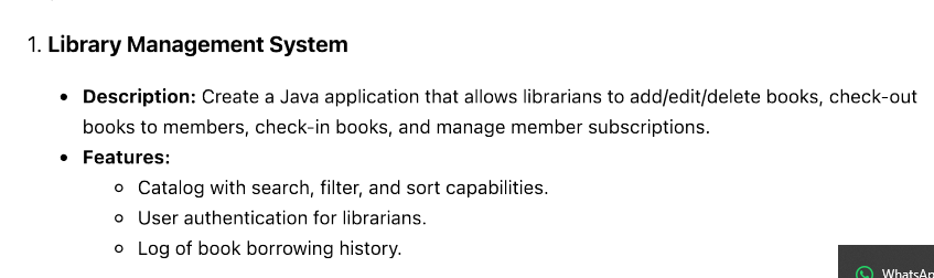Solved Library Management SystemDescription: Create a Java | Chegg.com