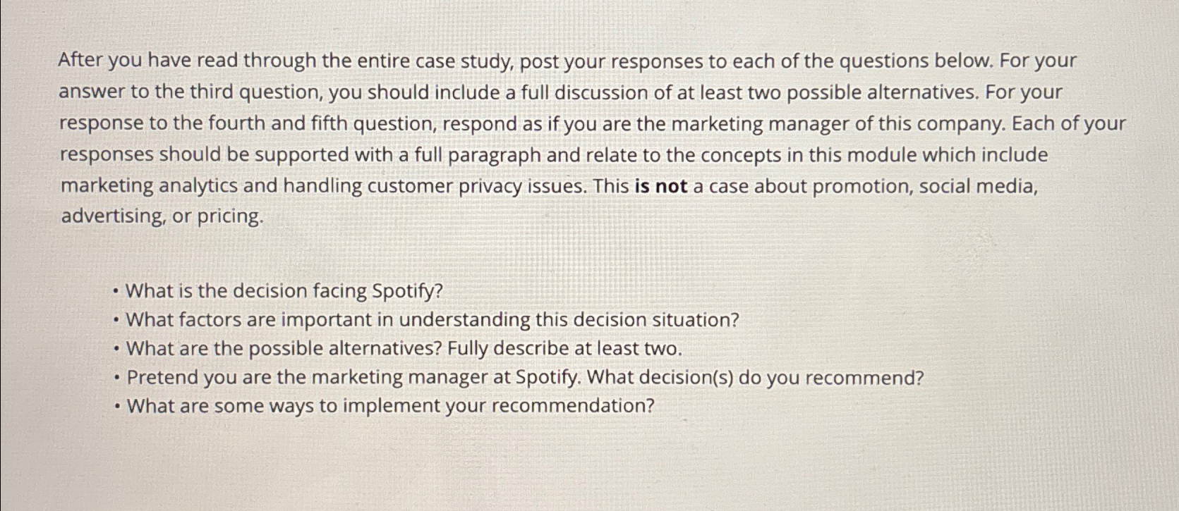 Solved After you have read through the entire case study, | Chegg.com