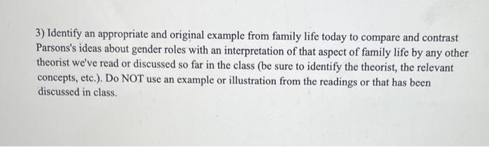 Identify an appropriate and original example from | Chegg.com