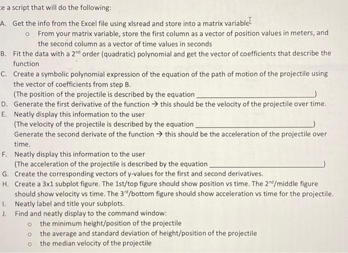 Solved please help me with matlab. i need part b,c,d,eplease | Chegg.com