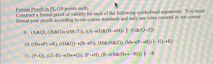 Solved Formal Proofs in PL (10 points each) Construct a | Chegg.com