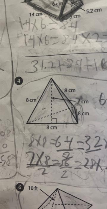 Solved find the surface area of number 4 | Chegg.com