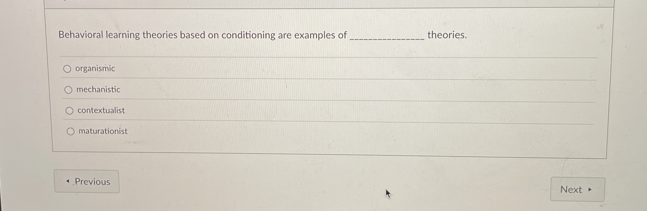 Solved Behavioral learning theories based on conditioning | Chegg.com