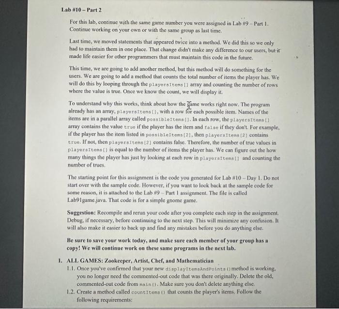 Solved Lab #10 - Part 2 For this lab, continue with the same | Chegg.com