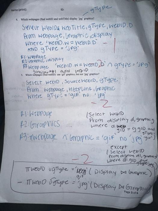 Solved Select webtitle, gType display, Sourcaweas from | Chegg.com