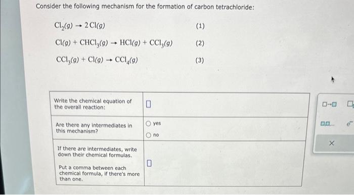 Solved Consider the following mechanism for the formation of | Chegg.com