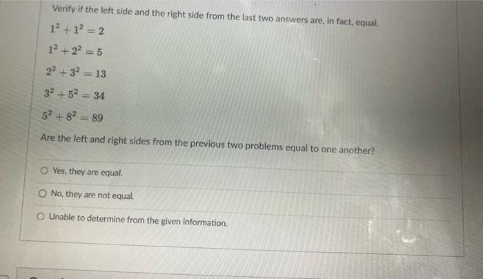 [Solved]: Verify if the left side and the right side from t