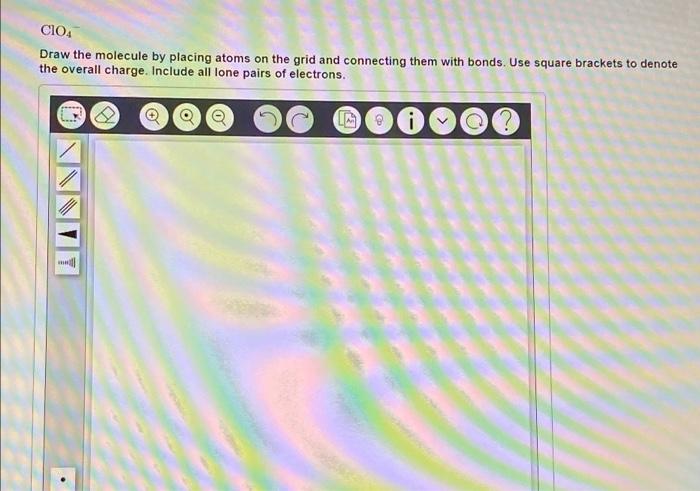Solved Part A CIO3 Draw the molecule by placing atoms on the | Chegg.com