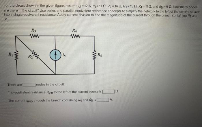 Solved For the circuit shown in the given figure, assume is | Chegg.com