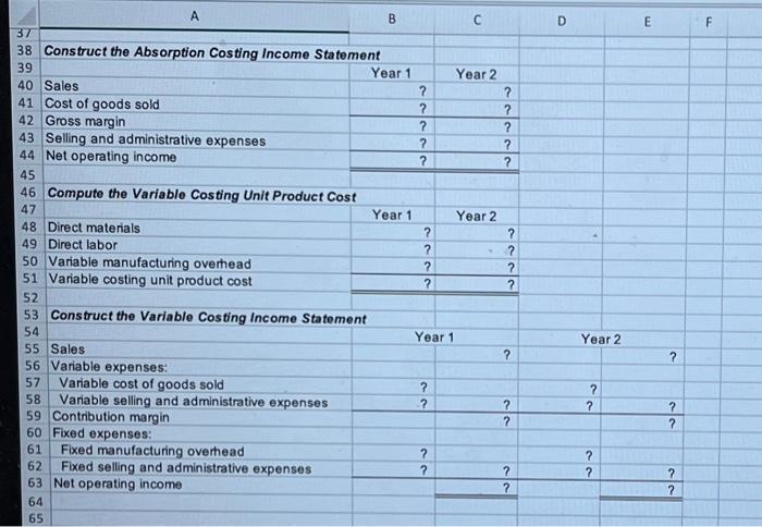 Solved How do you solve this with equations in excel? | Chegg.com