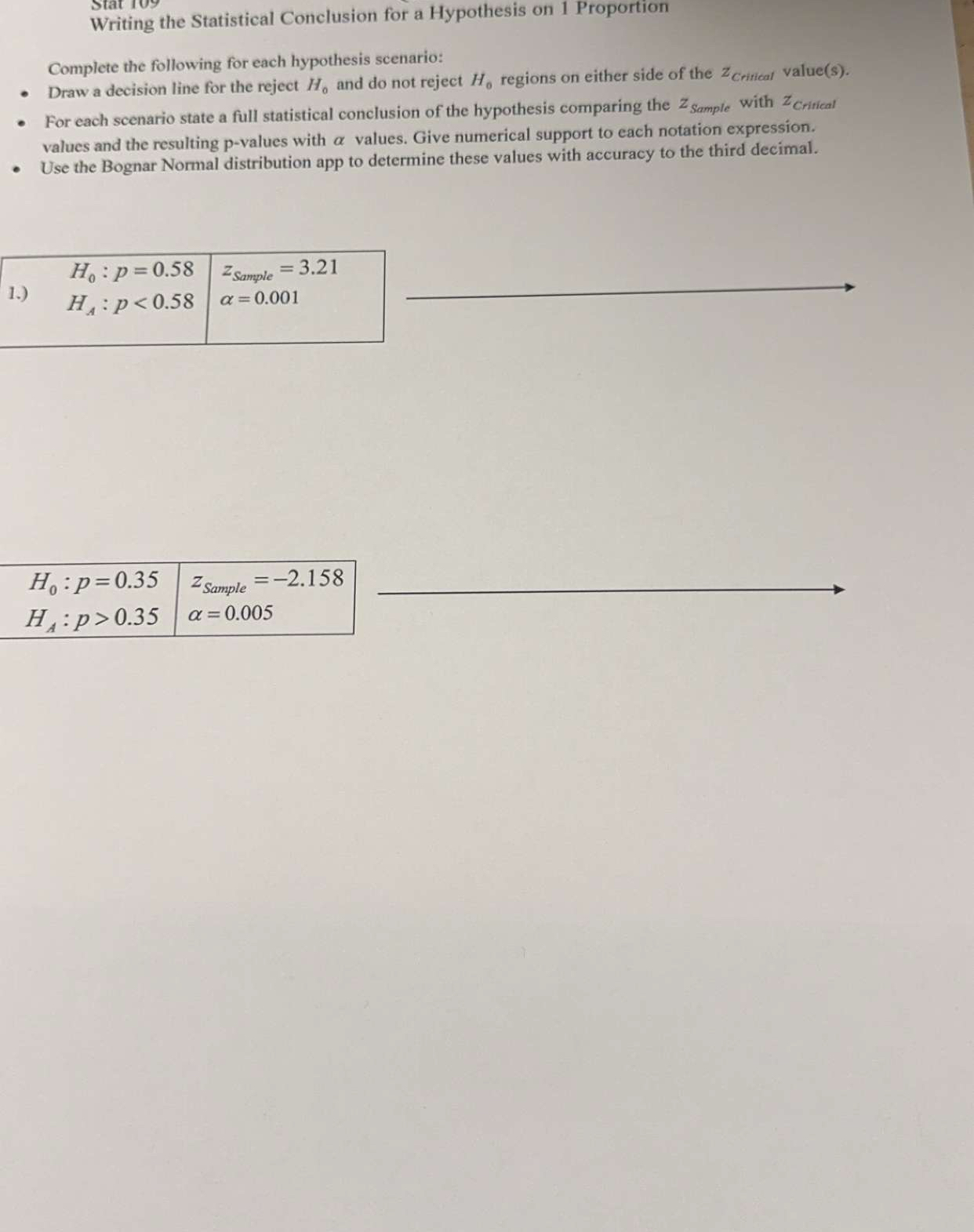 Solved Writing the Statistical Conclusion for a Hypothesis | Chegg.com