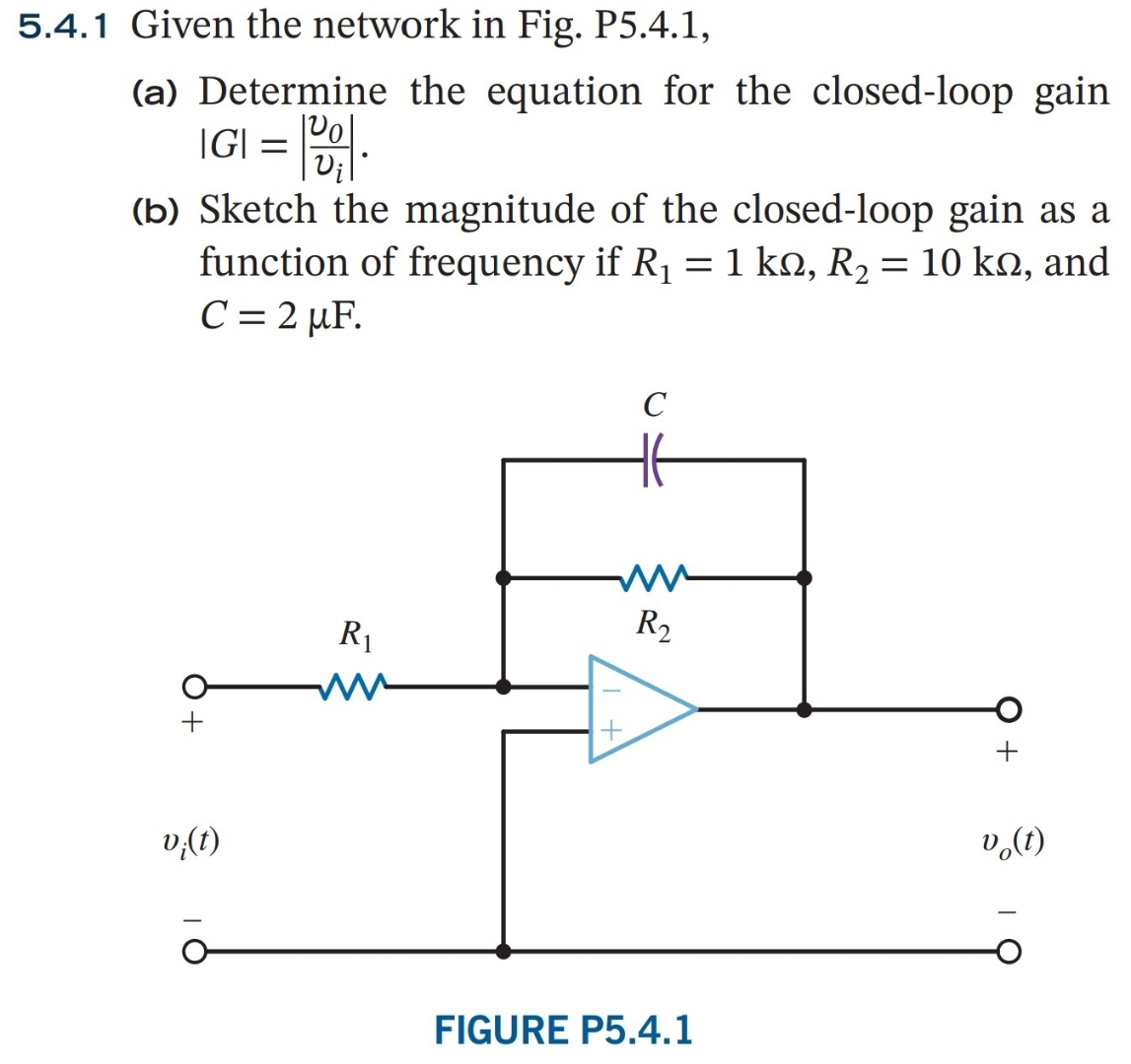 5.4.1 ﻿Given the network in Fig. P5.4.1,(a) | Chegg.com
