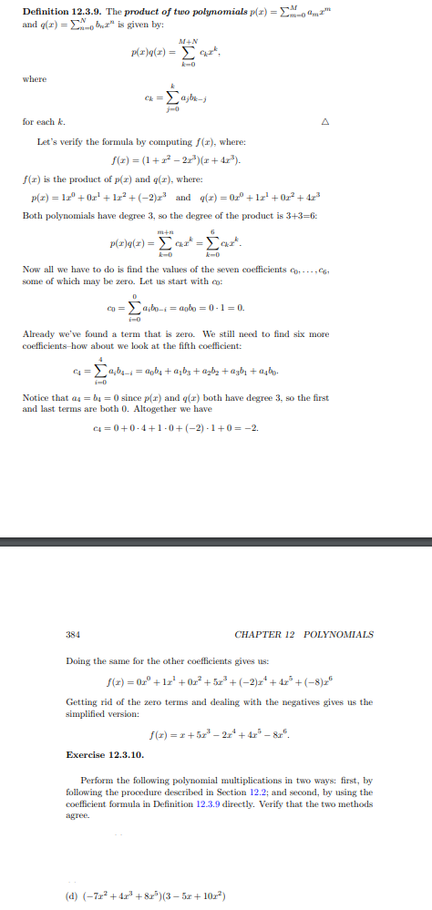 Solved Do part d by directly multipling foil method(12.2) | Chegg.com