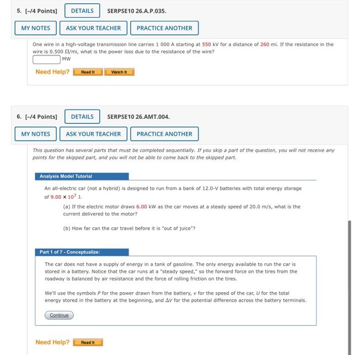 Solved 5. [-14 Points) DETAILS SERPSE10 26.A.P.035. MY NOTES | Chegg.com Solved 5. [-14 Points) DETAILS SERPSE10 26.A.P.035. MY NOTES | Chegg.com