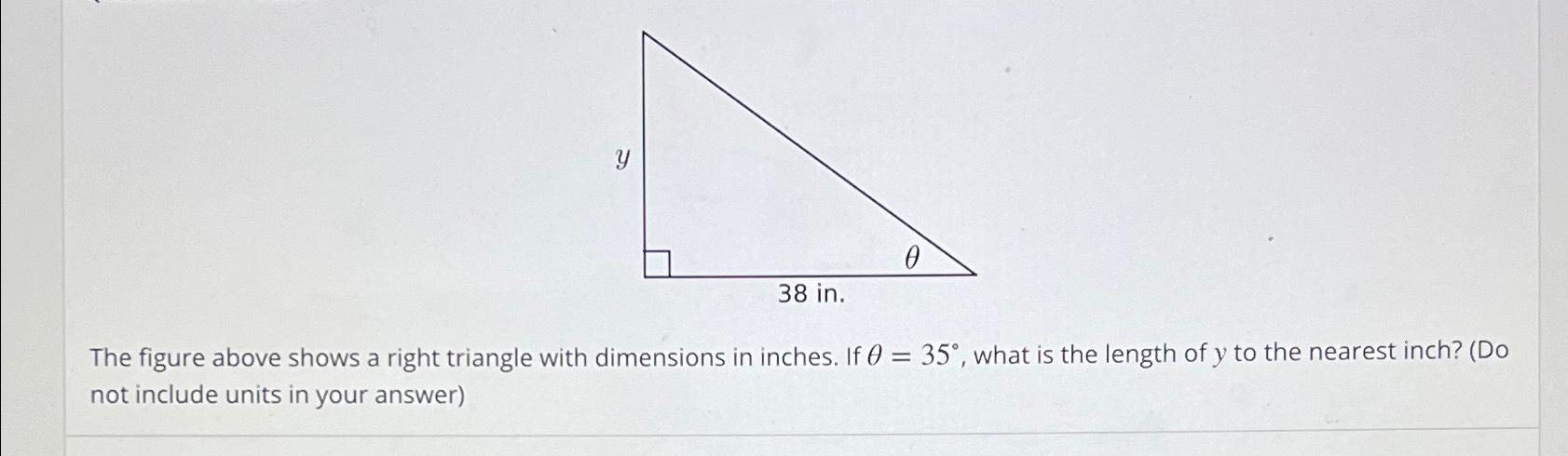 Solved QUESTION 7 ﻿The figure above shows a right triangle | Chegg.com