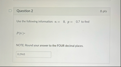 Solved Question 28 ﻿ptsUse the following information: | Chegg.com