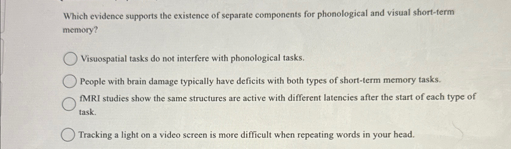 Solved Which evidence supports the existence of separate | Chegg.com