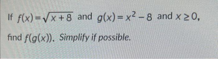 Solved Find the domain of the function f(x)=3x−6 x≥6 x>6 All | Chegg.com