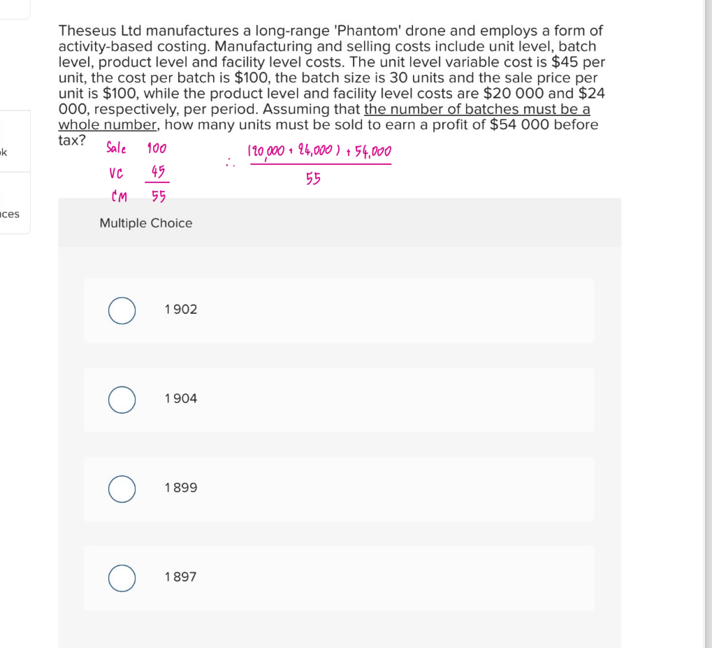 Solved Theseus Ltd manufactures a long-range 'Phantom' drone | Chegg.com
