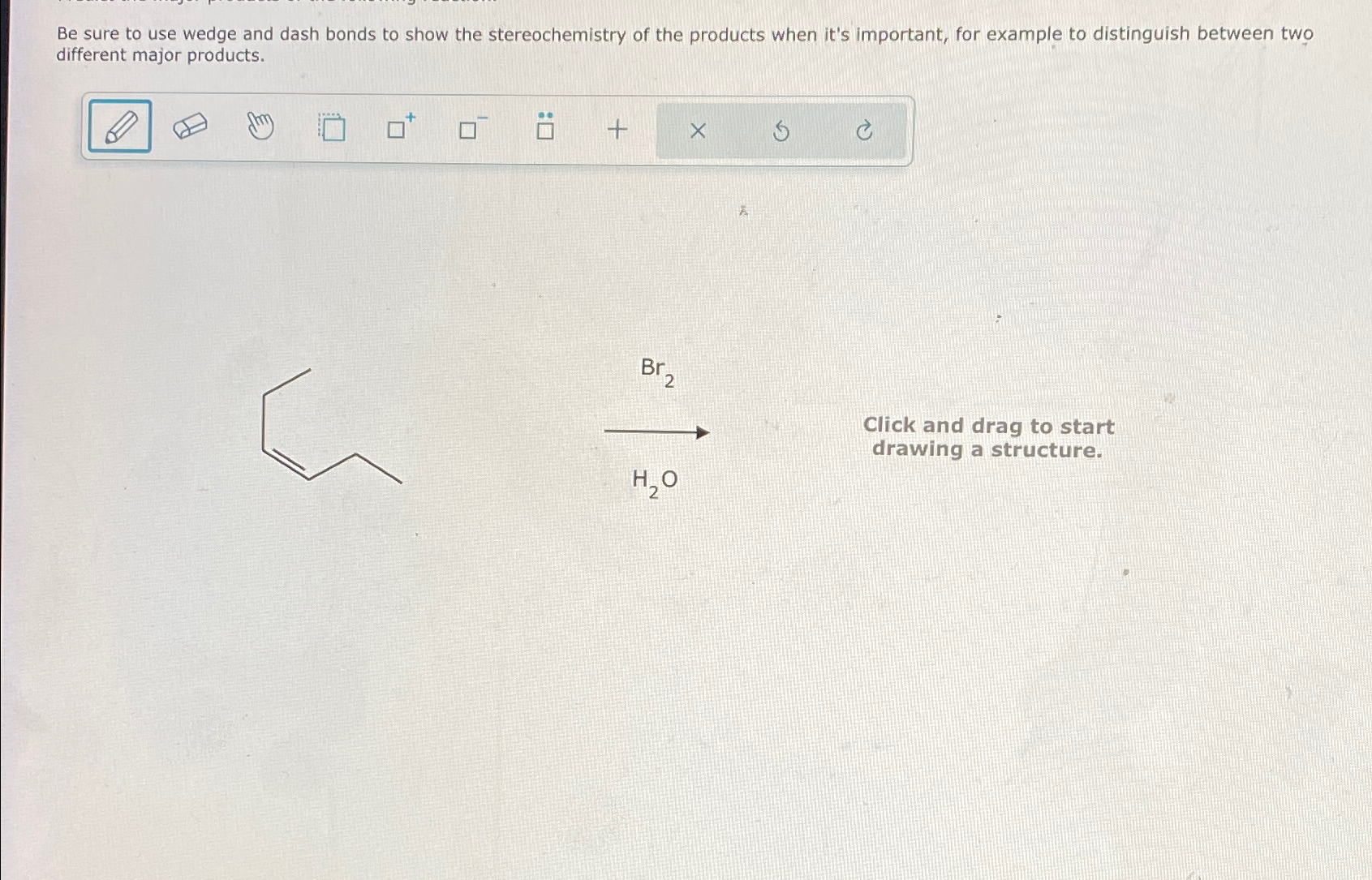 Solved Be sure to use wedge and dash bonds to show the | Chegg.com