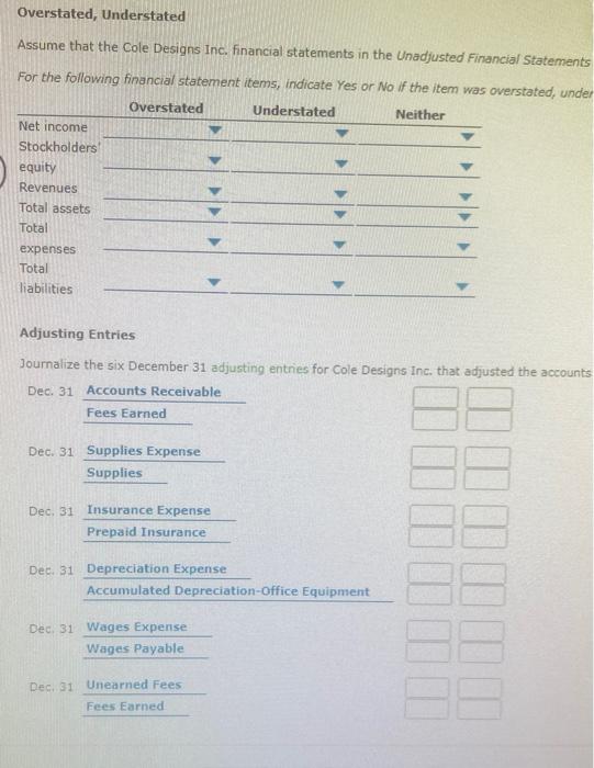 Solved Unadjusted Financial Statements These financial | Chegg.com