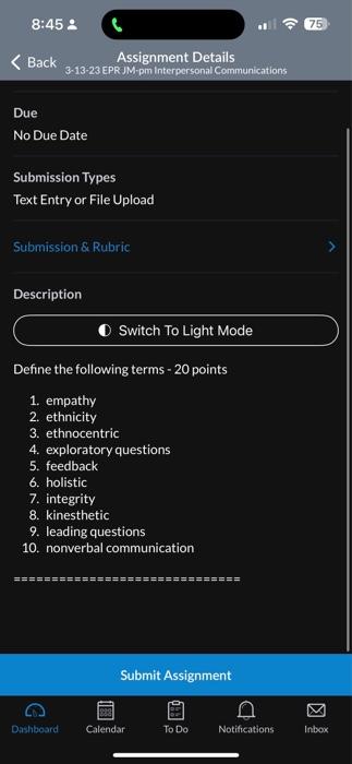 Solved 8:452 75 Back Assignment Details Due No Due Date | Chegg.com