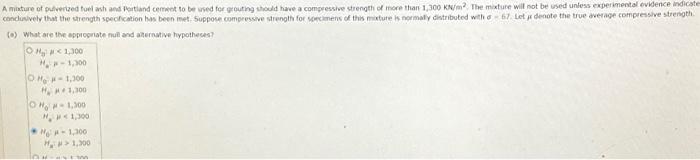 Solved (o) What are the approgriate nuil and anernutive | Chegg.com