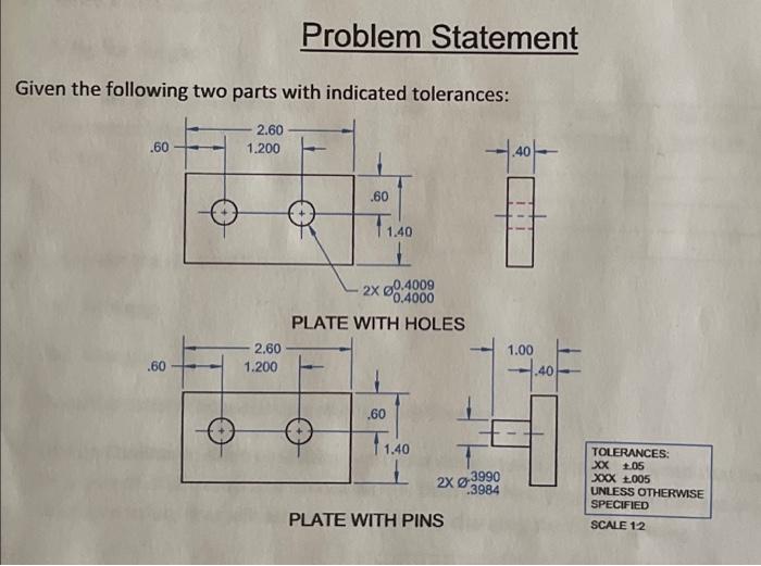 Solved Problem Statement Given the following two parts with | Chegg.com