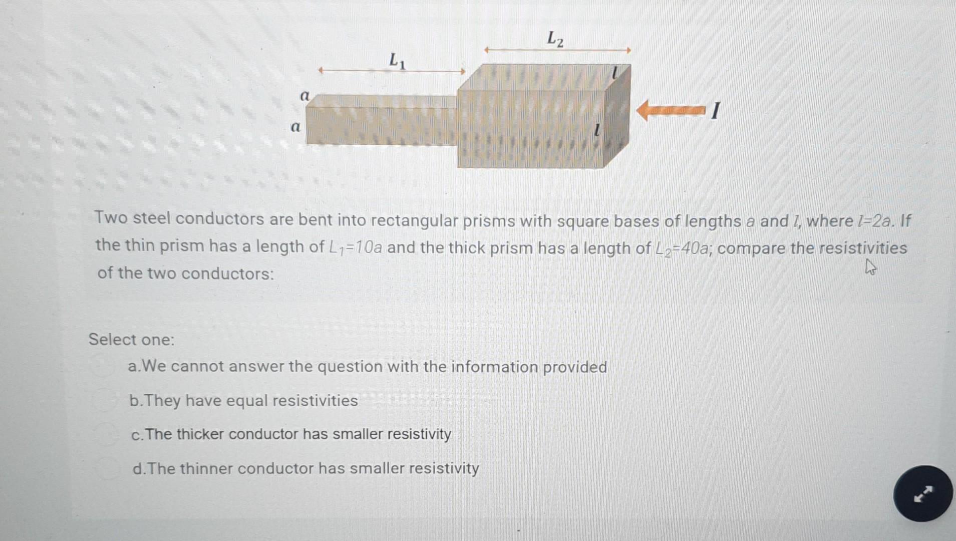 Solved Two steel conductors are bent into rectangular prisms | Chegg.com