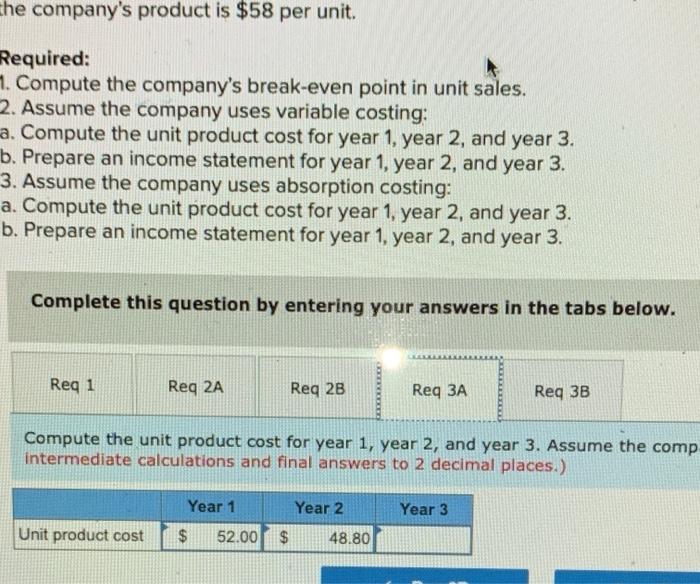 Solved Problem 7-18 Variable and Absorption Costing Unit | Chegg.com